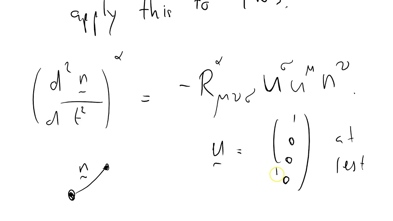 GW 036 tidal accelerations in a GW using the Riemann tensor - YouTube