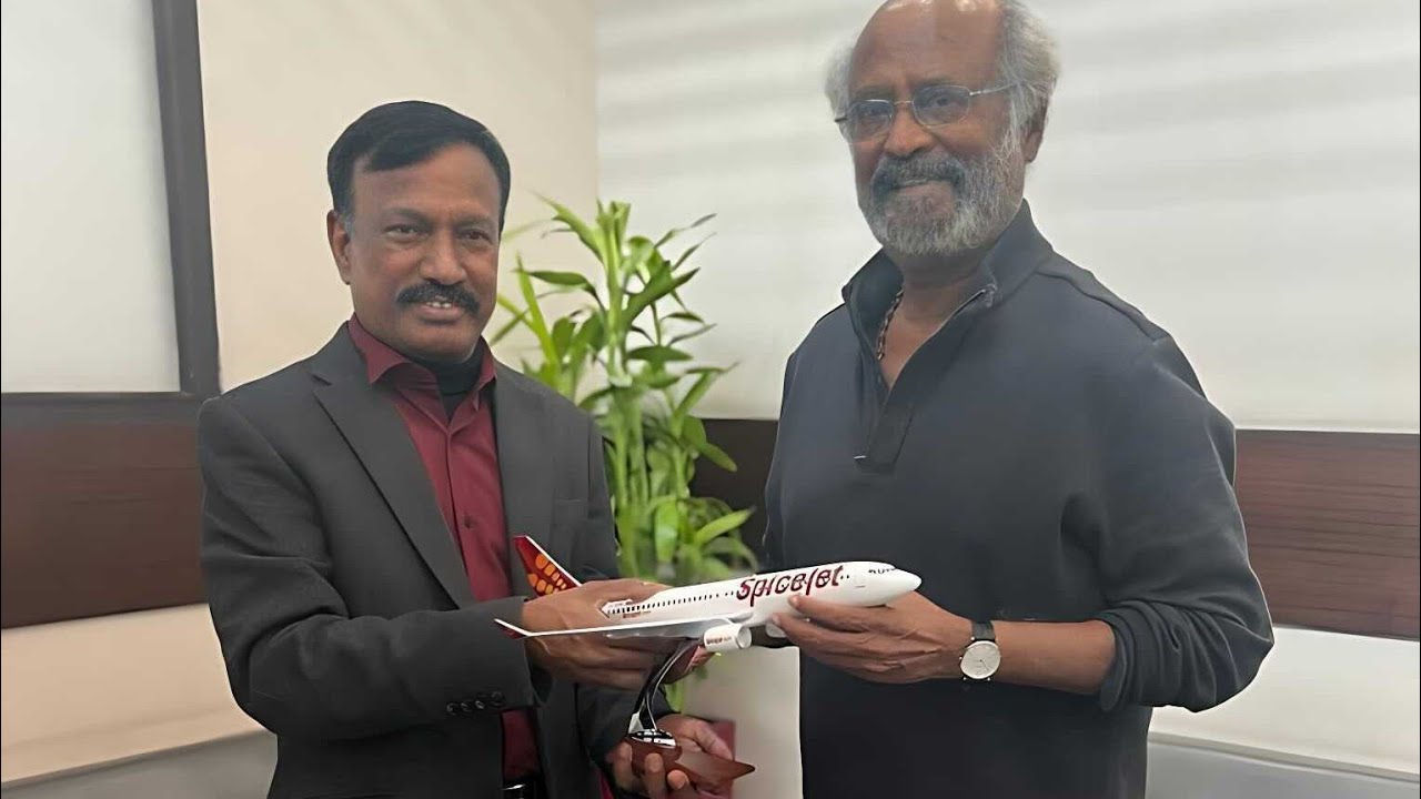 Spice jet மகிழ்ச்சி|தலைவர் ரஜினிகாந்த் என புகழாரம் - YouTube