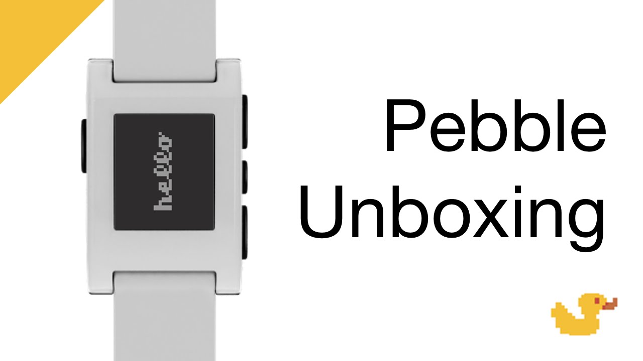 Pebble Smartwatch Unboxing - YouTube