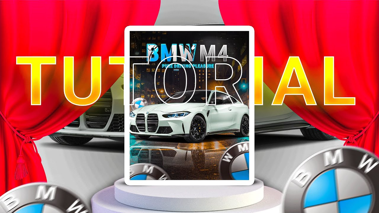 How to Make a Poster in Photoshop | BMW M4 Editing Tutorial - YouTube