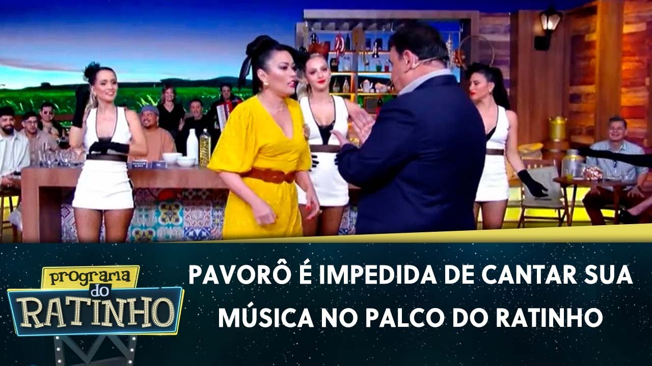 Milene Pavorô é impedida de cantar sua música no palco do Ratinho ...