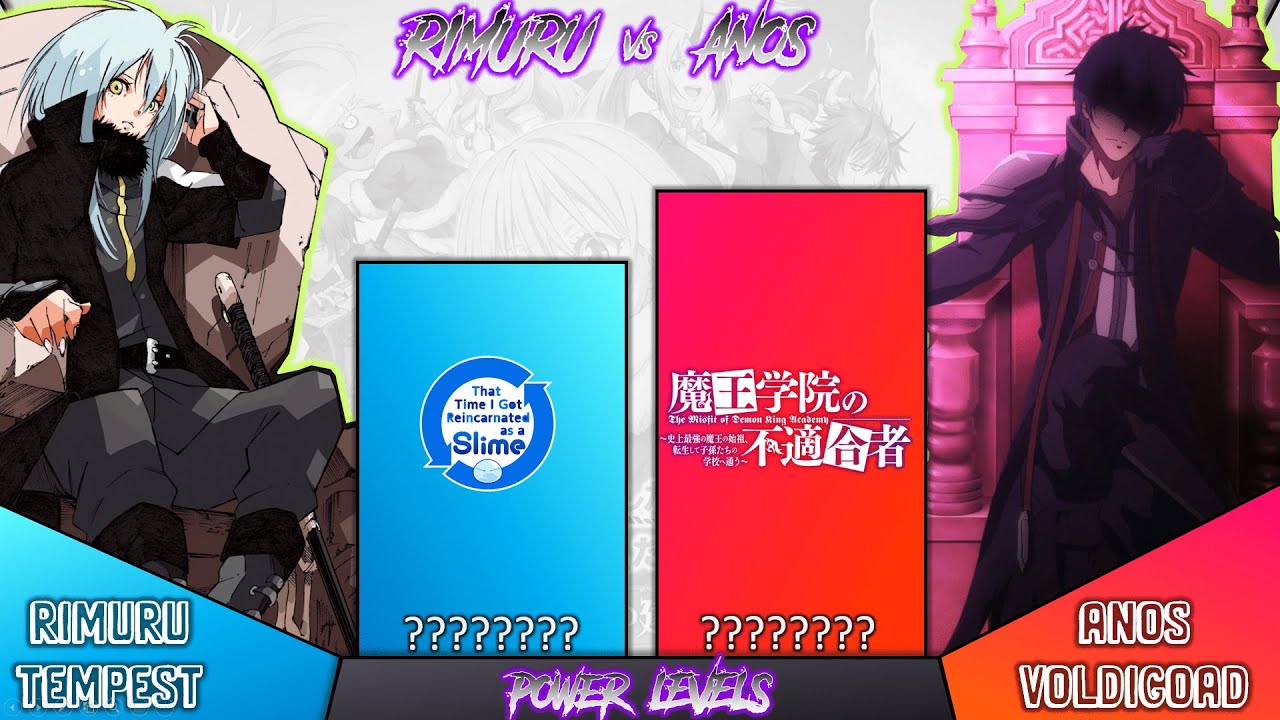 RIMURU TEMPEST vs ANOS POWER LEVEL, DEMON LORD vs DEMON KING That Time ...