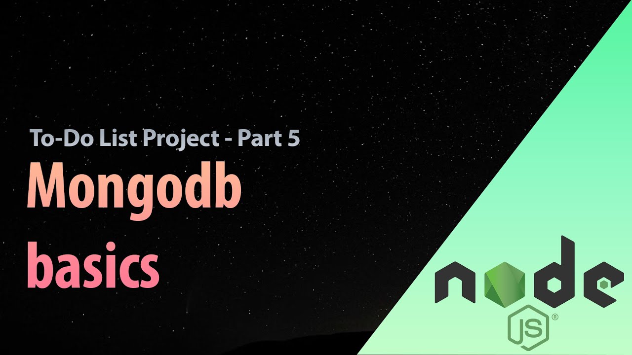 Learning Basics Part 04 - MongoDb - MERN To Do List Application Project ...