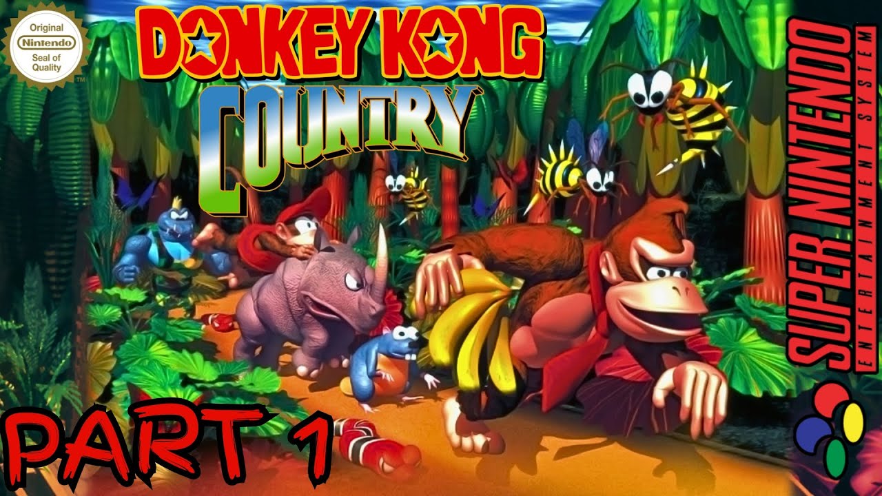 Longplay of Donkey Kong Country Part 1 (1994): Live Retro Gaming on ...