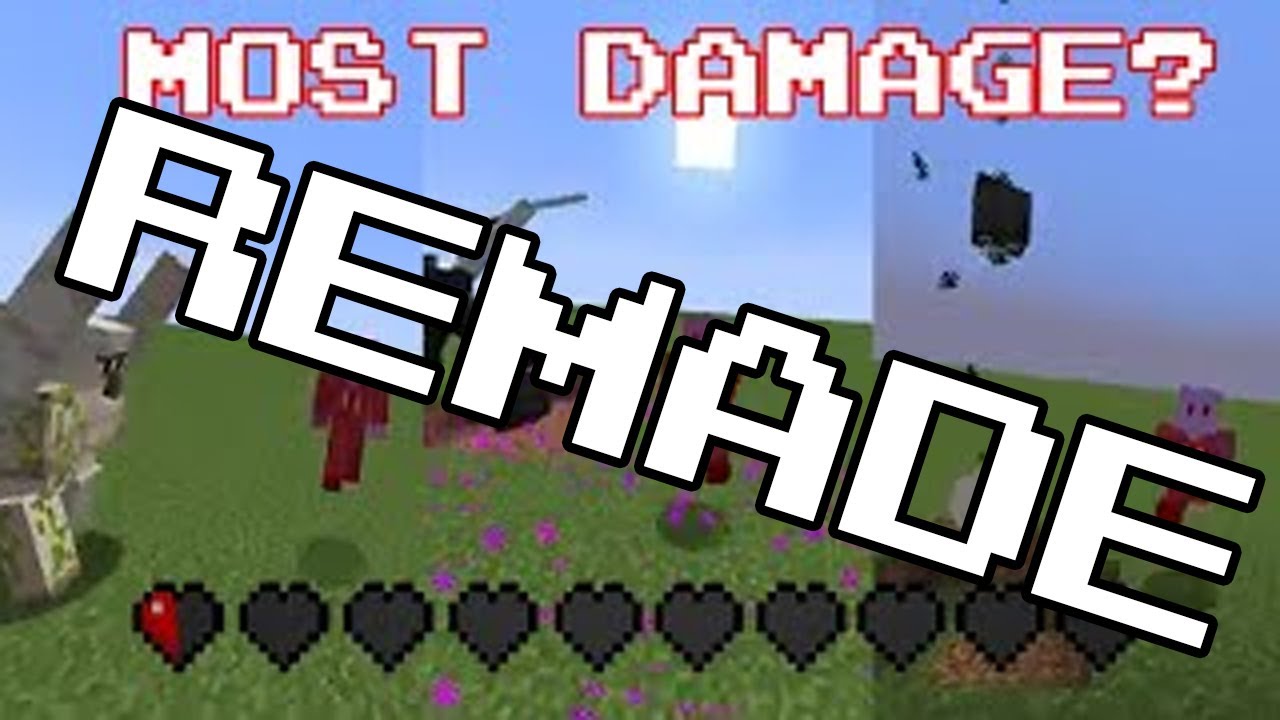Finding Out Which Mob Does The Most Damage In Minecraft (Again) - YouTube