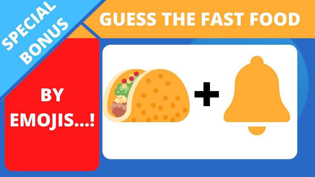 Can You Guess the Fast Food Restaurant by Emojis ?!!! - YouTube
