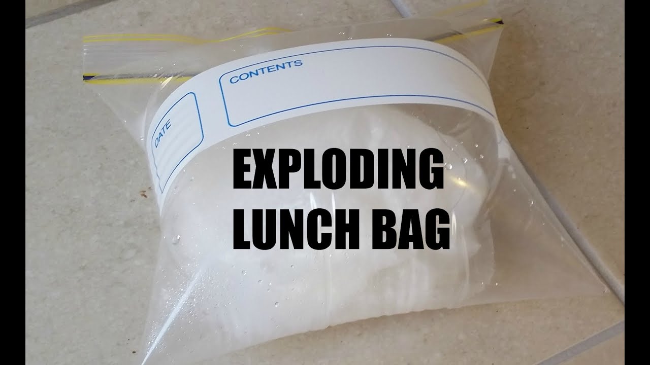 EXPLODING LUNCH BAG - YouTube