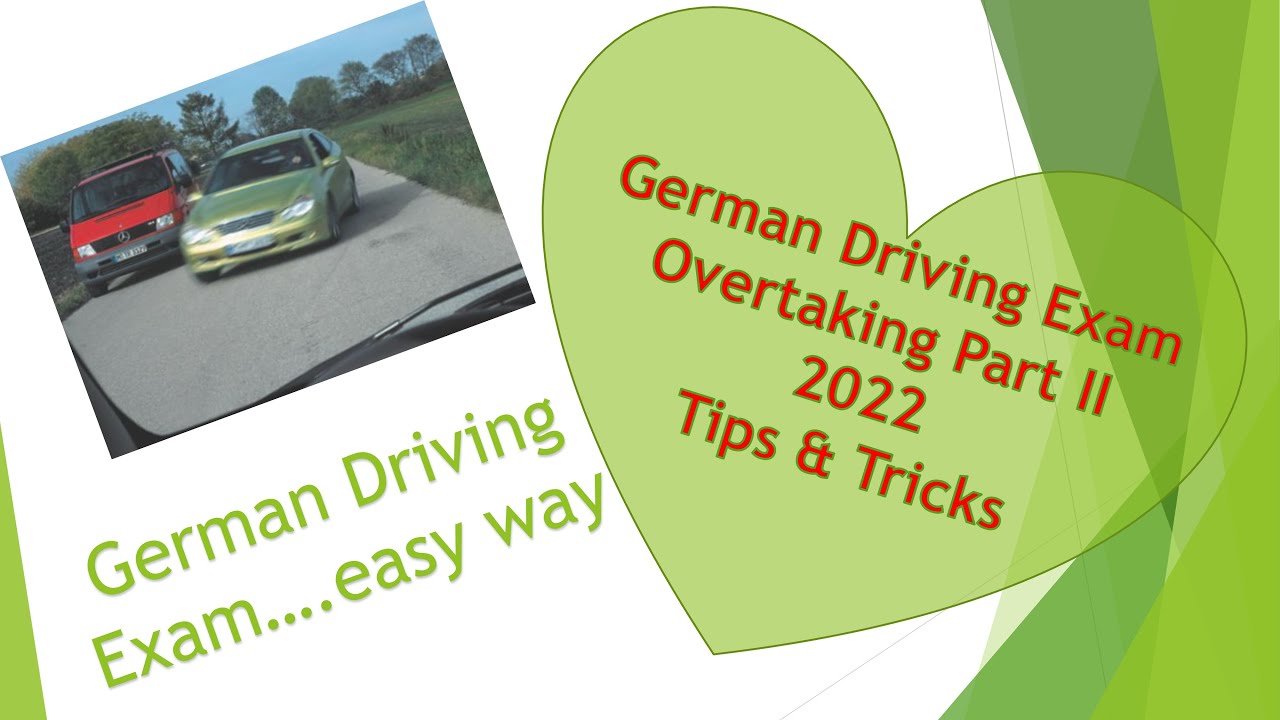 Overtaking Part II | How to get Driving License in Germany |German ...