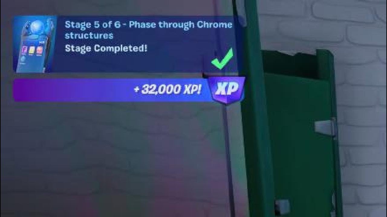 Fortnite - PHASE THROUGH CHROME STRUCTURES - YouTube