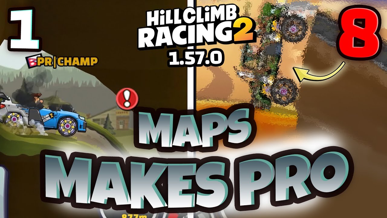 Top 8 Craziest Maps that make you PRO! 🔥 Hill Climb Racing 2 - YouTube