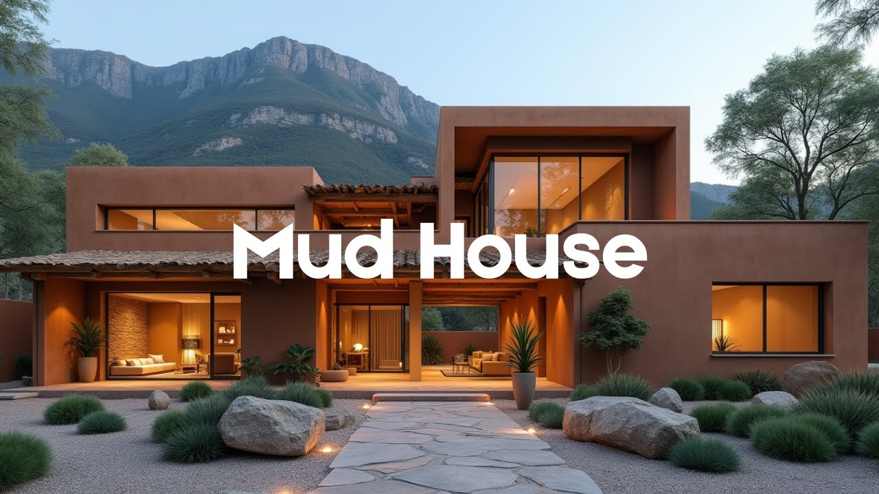 Ultimate Modern Mud House Tour | Eco-Friendly Luxury Living in Nature 🌿 ...