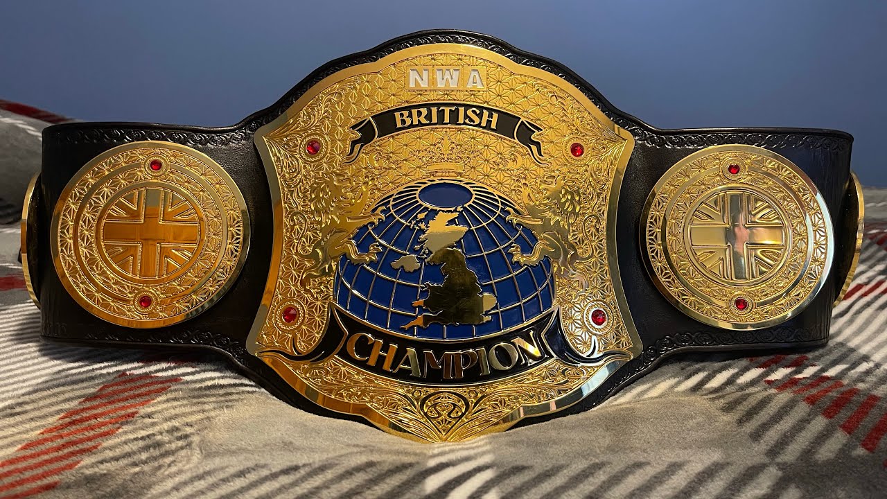 Ring Used NWA British Heavyweight Championship crafted by Peter Ellis ...