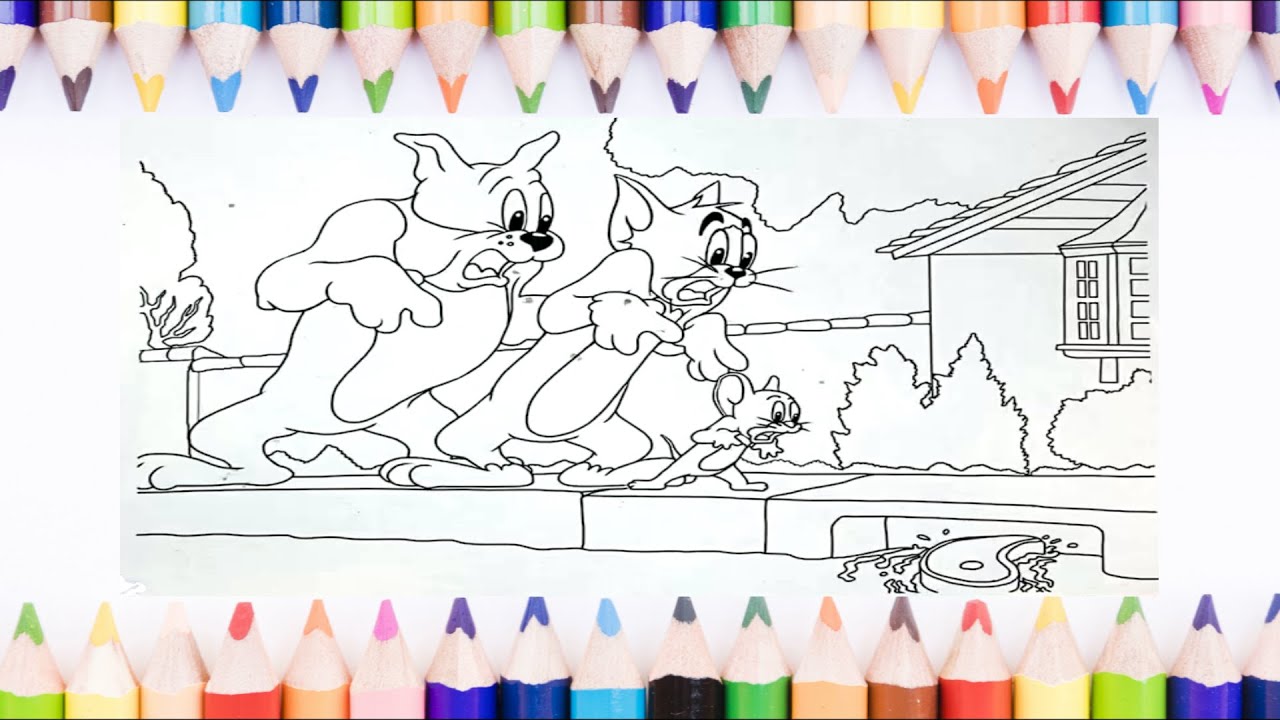 Tom and Jerry How to Color Tom and Jerry Coloring for Kids Part 23 ...
