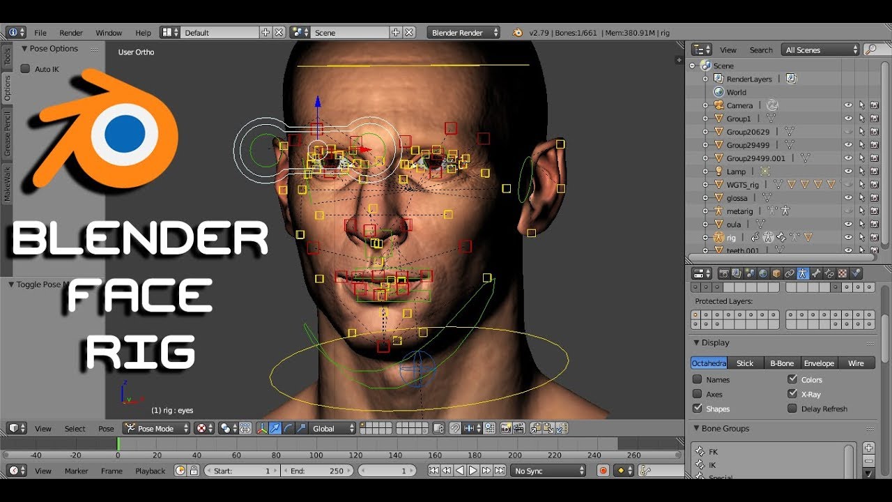 Blender Face Animation Test - YouTube