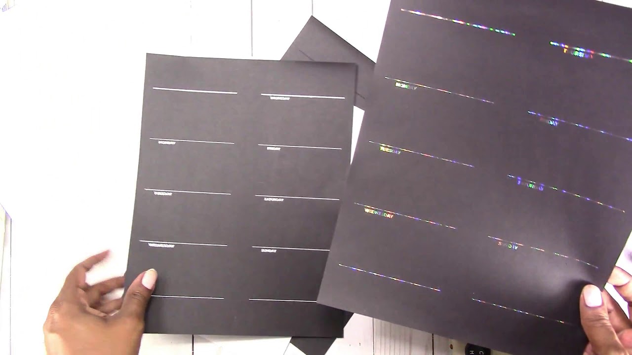 How To Make DIY Black Paper Inserts for Blackout Planner Spreads ...