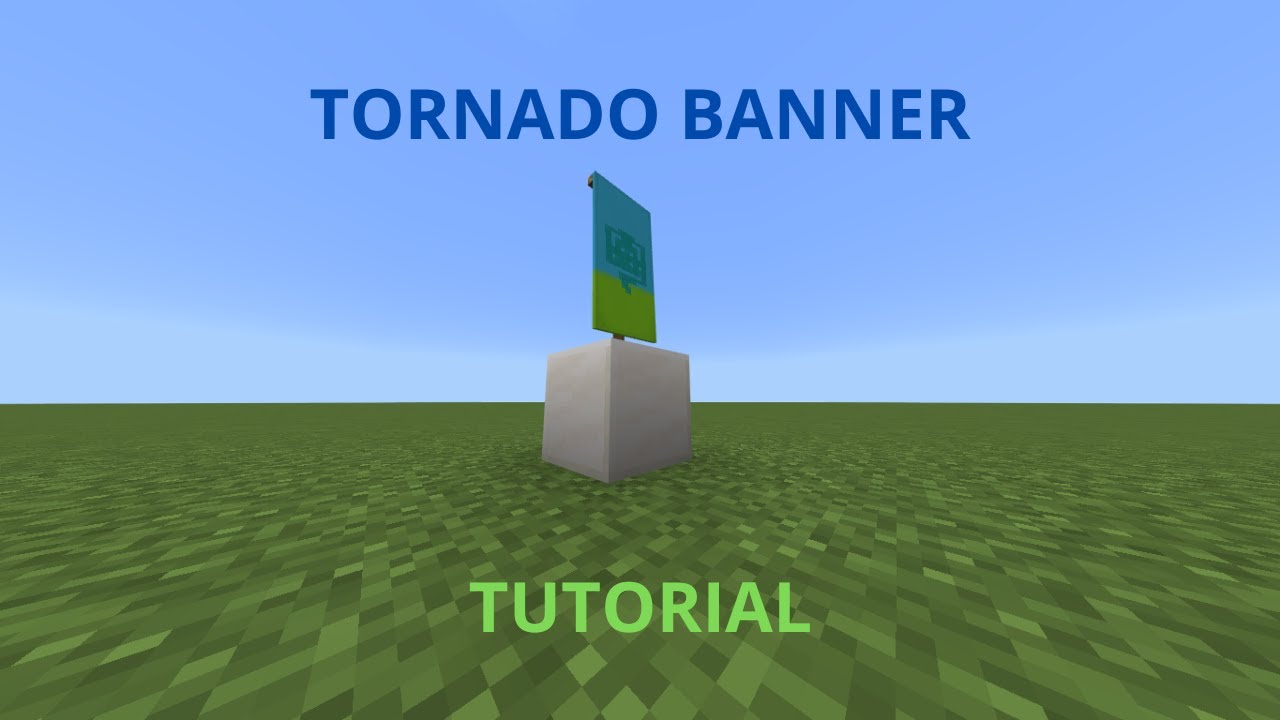 How to do a TORNADO BANNER in MINECRAFT | Camera Boy8975 - YouTube