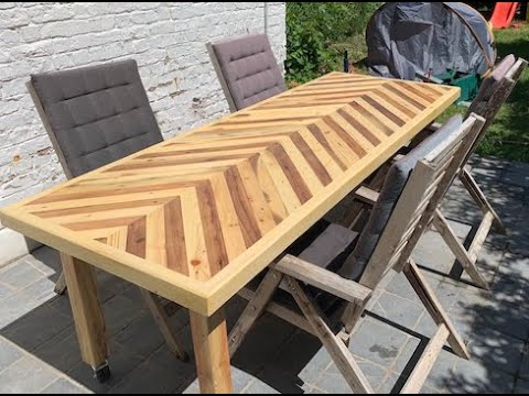 Patio Table Scrap Wood Project - YouTube