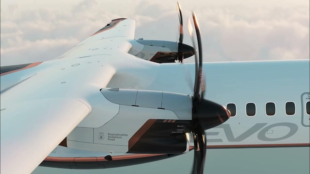 Prototipo ATR EVO con 100% SAF y motor híbrido - YouTube