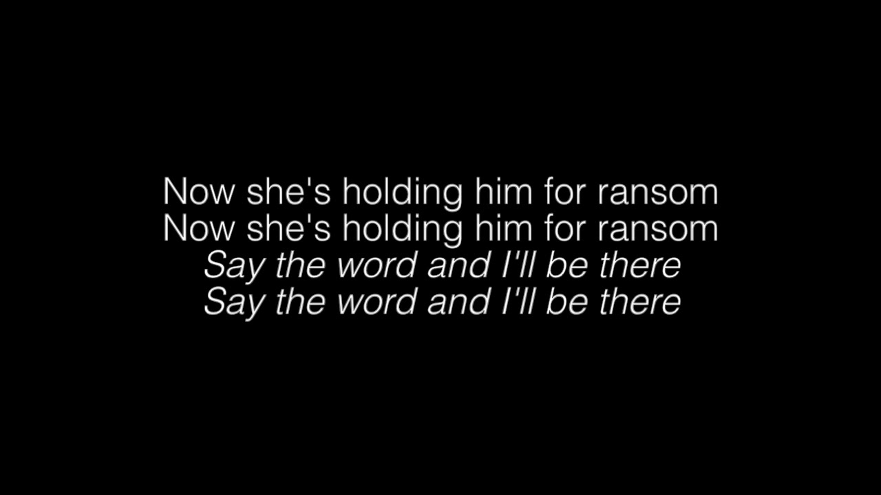 Blink 182 - Ransom Lyrics - YouTube