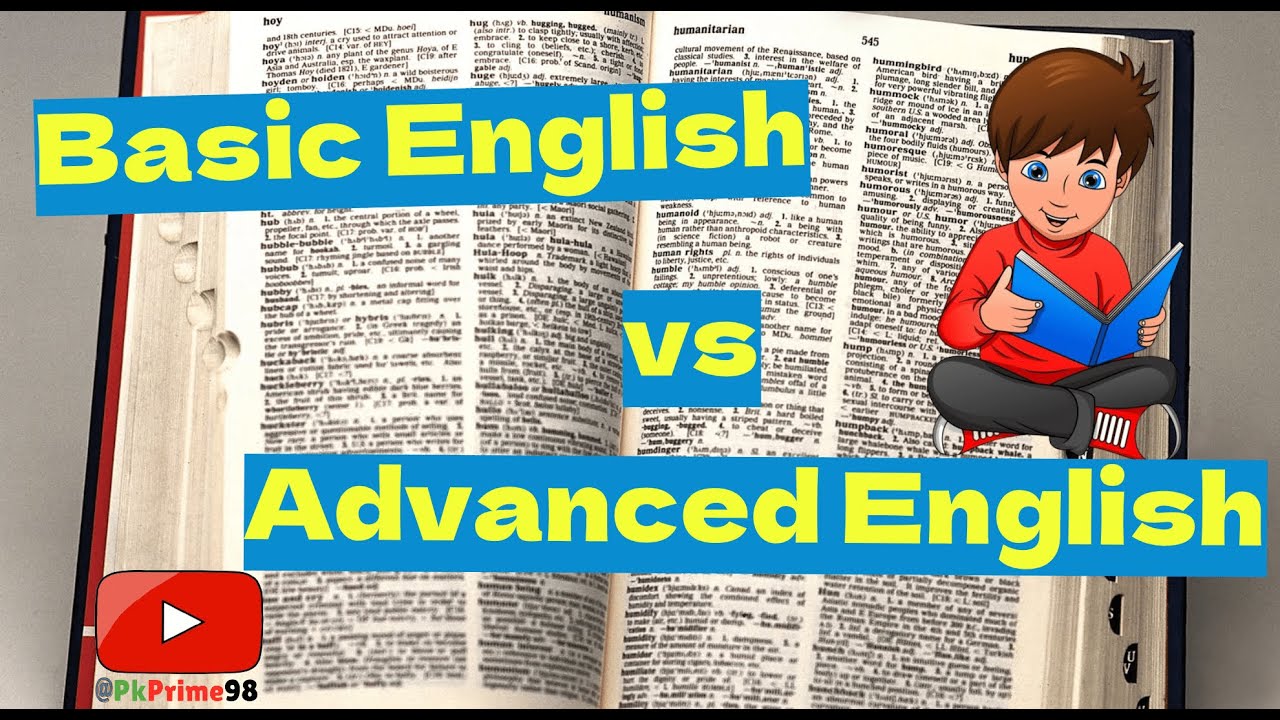 Basic English Vs Advanced English Part 1 #englishwords - YouTube