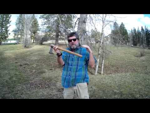HOW TO THROW A TOMAHAWK! CRKT WOODS NOBO T-HAWK; COLD STEEL FRONTIER ...