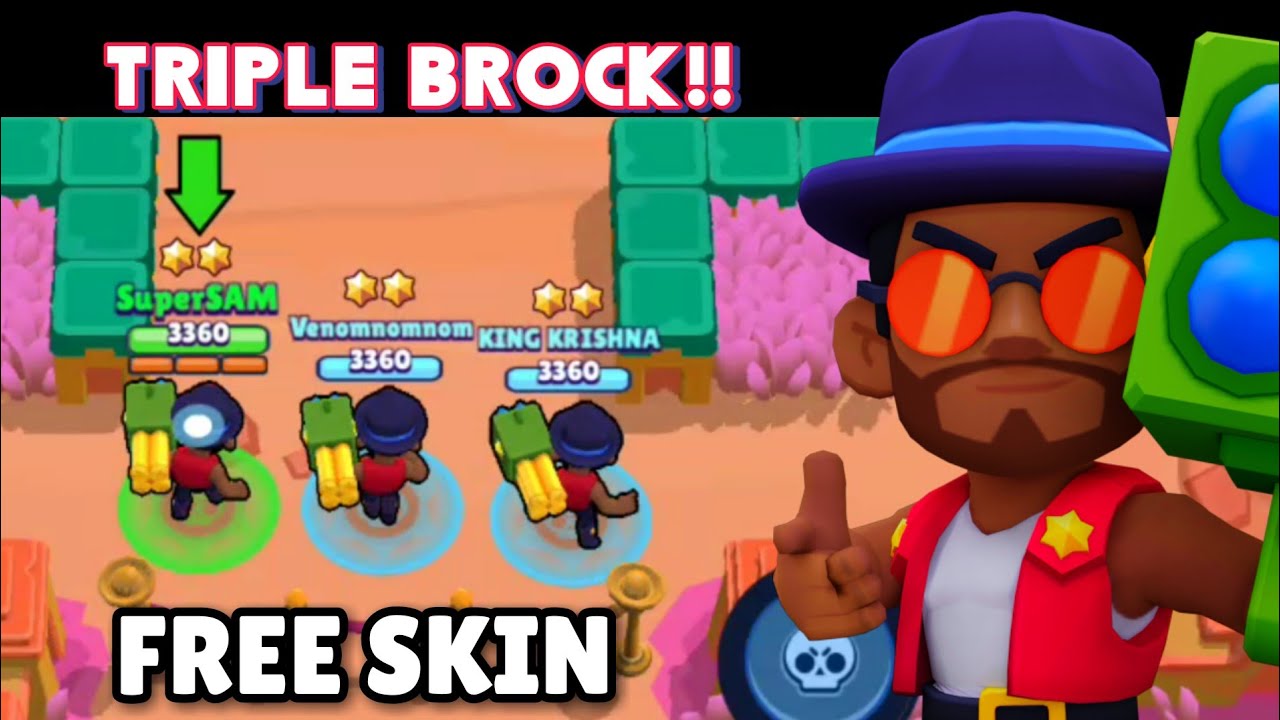 FREE SKIN Old School Brock!! Gameplay - Brawl Stars - YouTube