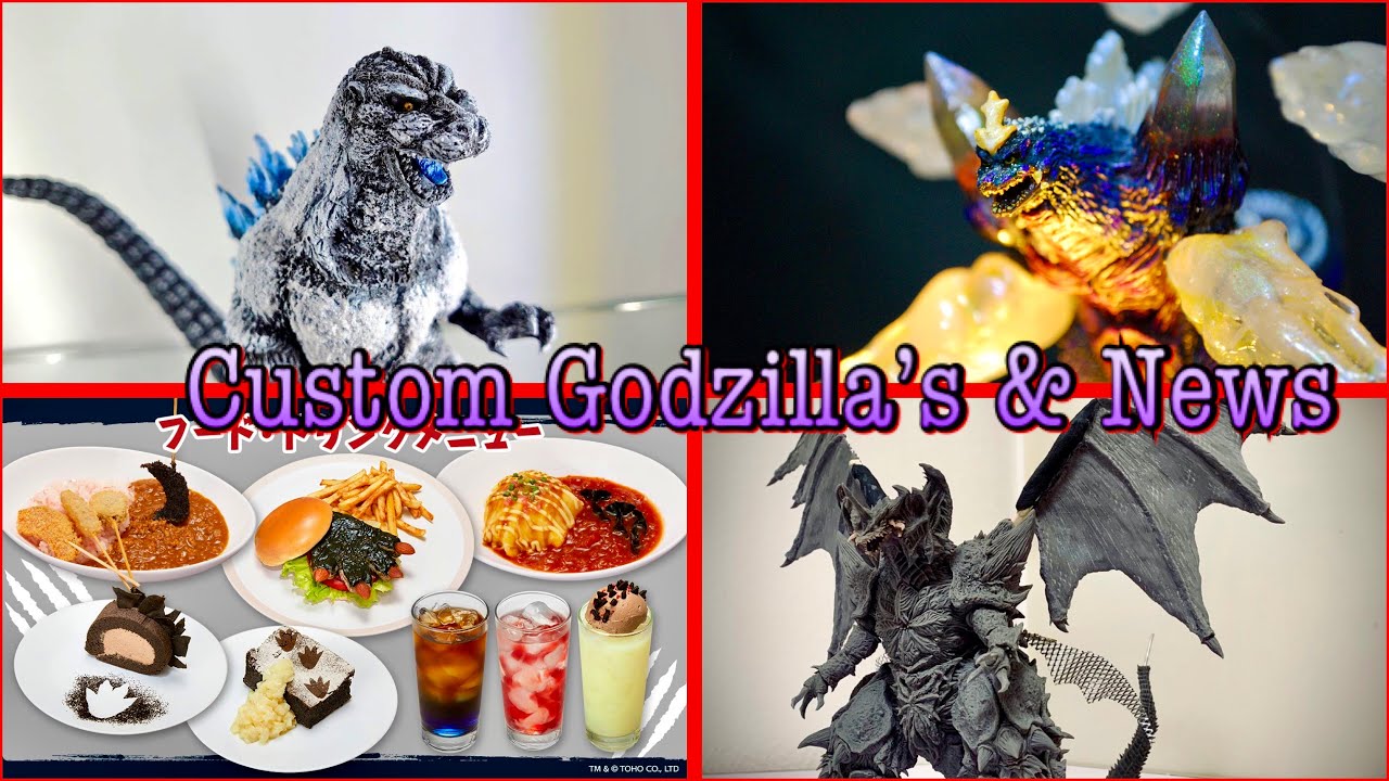 New Custom Snow ️ Godzilla/Space Godzilla With NEW delicious food 🍔🍟 ...