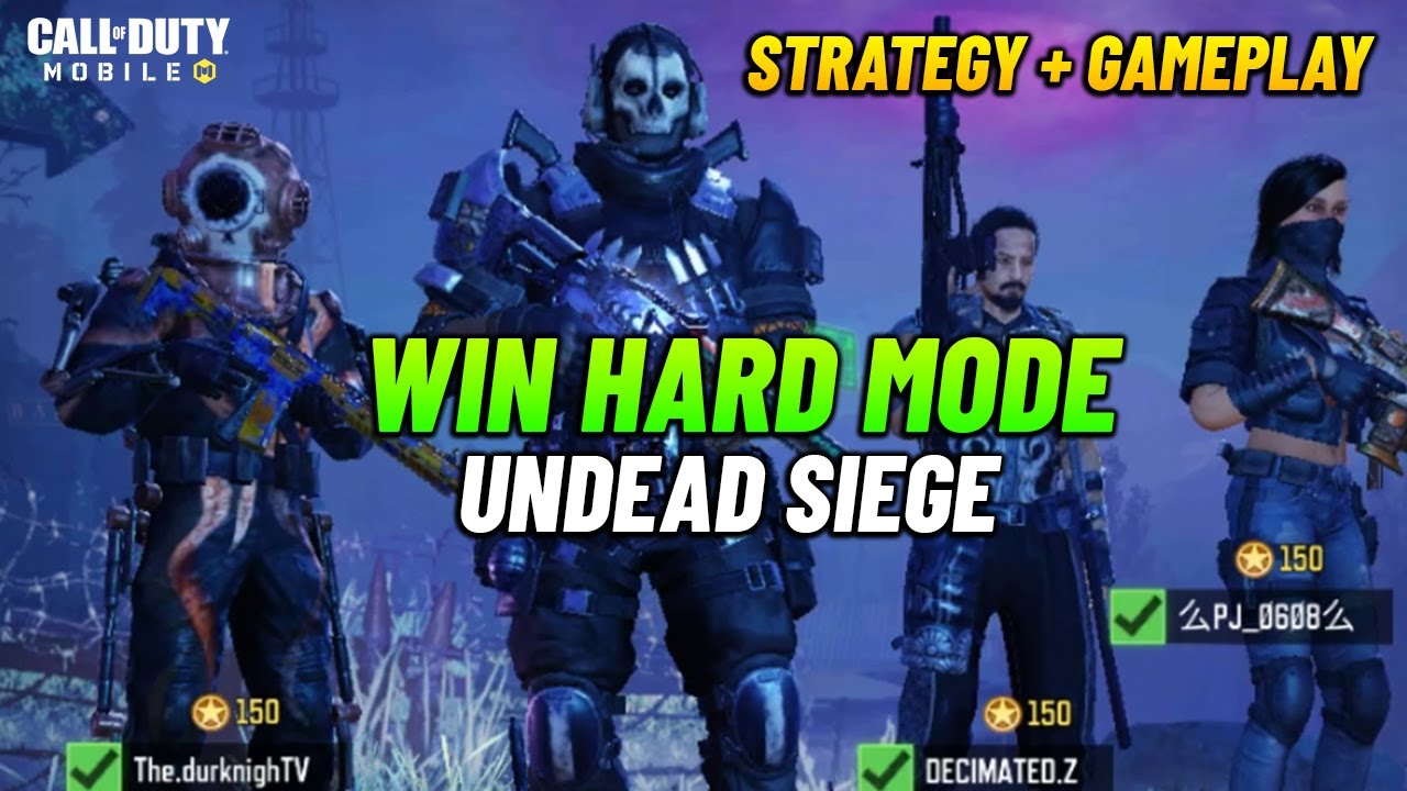 How to Win Hard Mode in Undead Siege Codm | Undead Siege Hard Mode ...
