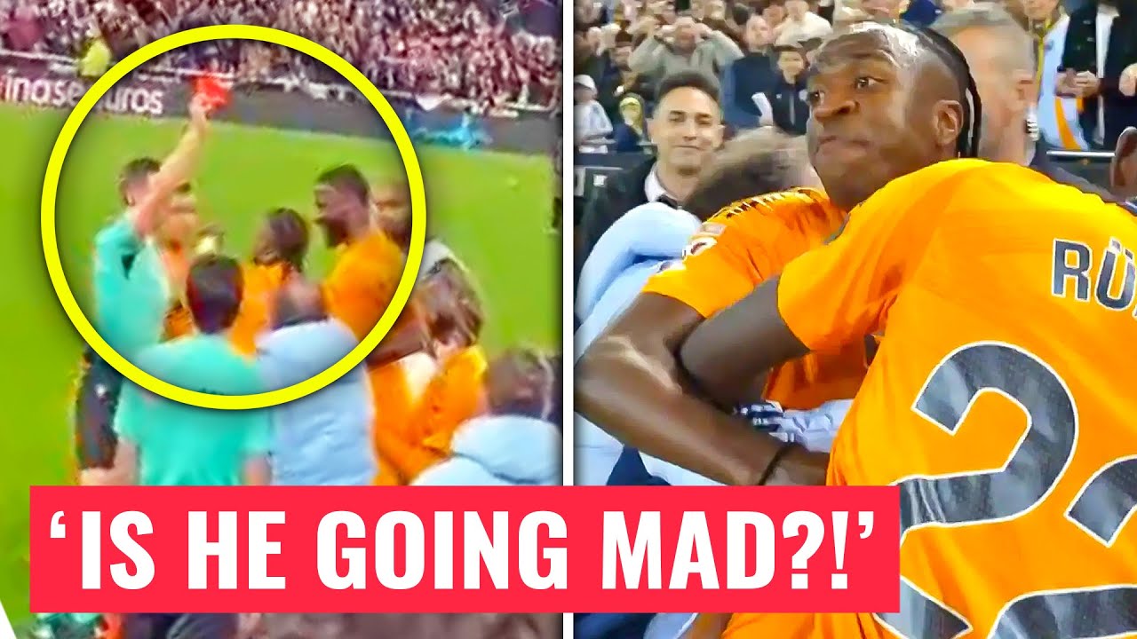 🚨😱 What happened after Vinicius' RED CARD! HOT REACTIONS to Valencia v ...