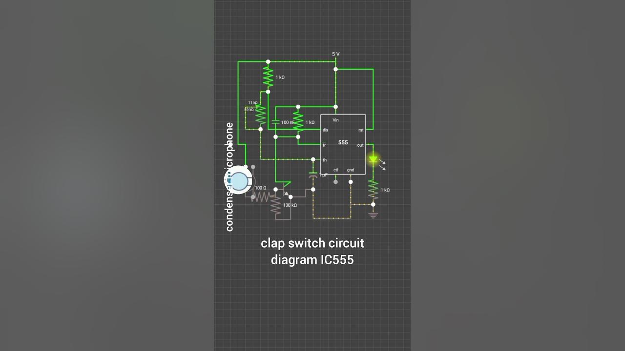 clap switch circuit diagram - YouTube