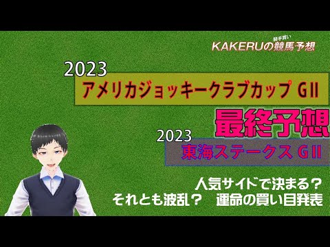 [2023 AJCC 東海S ダブルGⅡ] 土曜版最終予想！買い目を発表 KAKERUの競馬予想 - YouTube