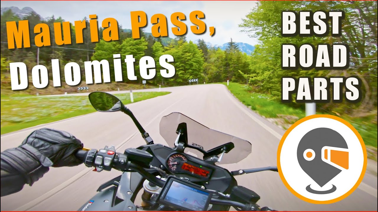BEST ROAD PARTS of Mauria Pass, Dolomites on BMW R1200RS LC (Pure Sound ...