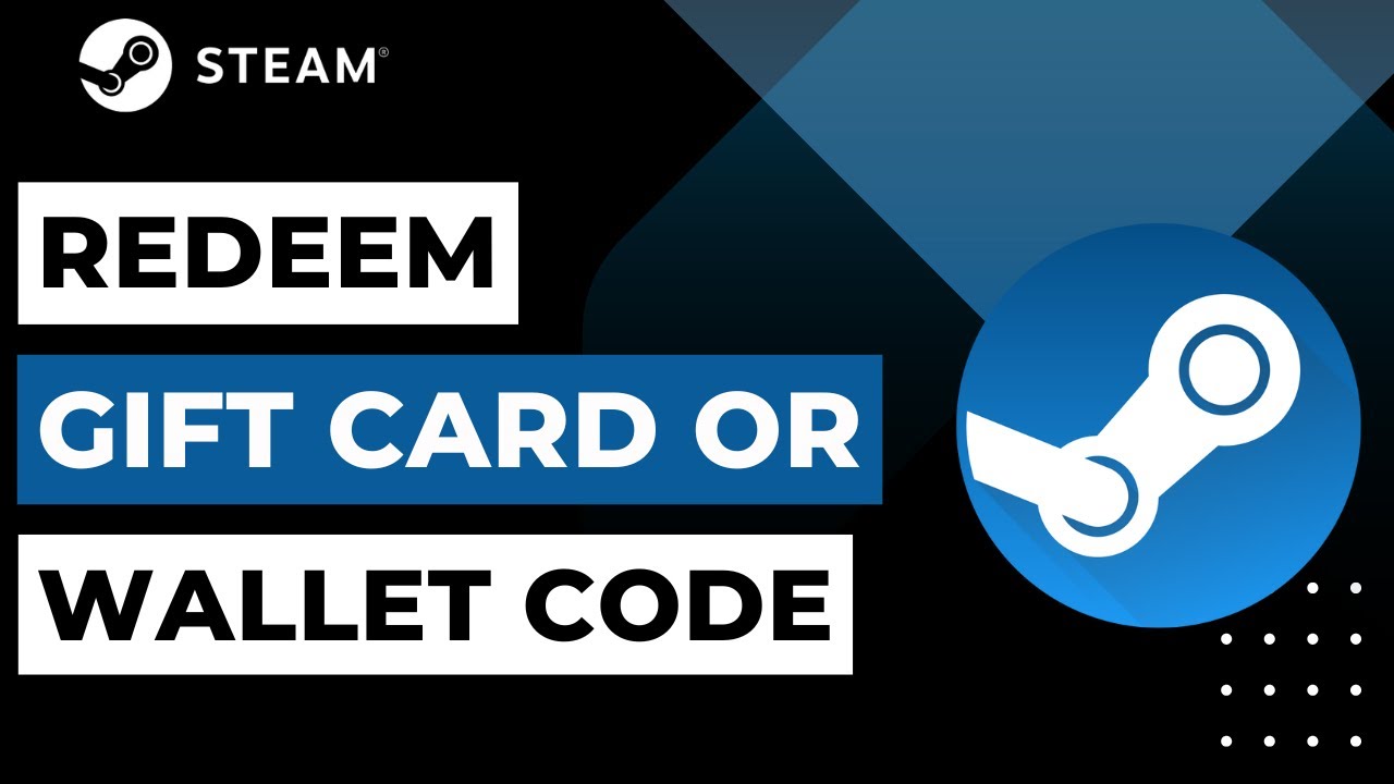 How To Redeem Gift card or Wallet Code on Steam ! - YouTube