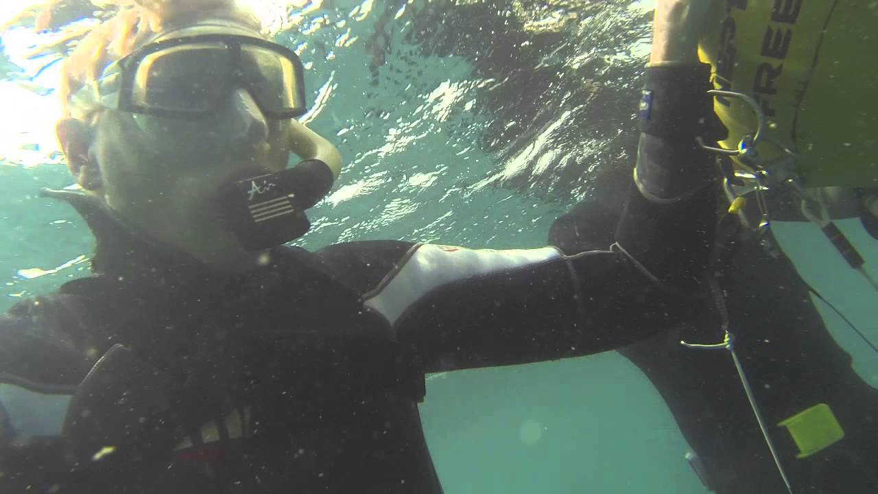 Koh Tao freediving CWT 31m - YouTube