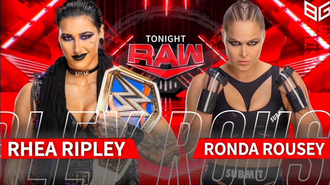 Rhea RIpley Vs Ronda Rousey - WWE Raw - YouTube