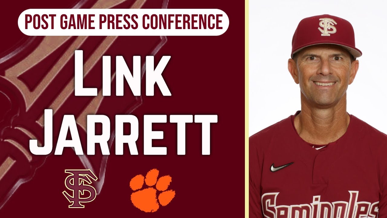 FSU Baseball | Coach Link Jarrett on dropping Clemson series | Warchant ...