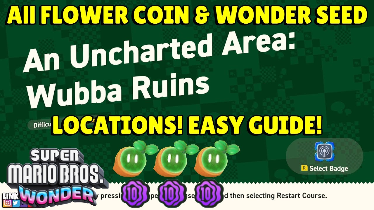 Mario Wonder | An Uncharted Area Wubba Ruins Guide | Fungi Mines - YouTube