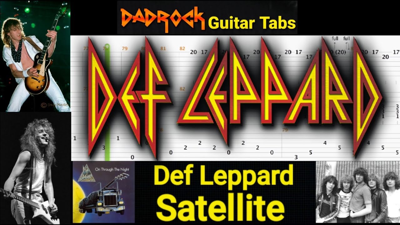 Satellite- Def Leppard - Guitar + Bass TABS Lesson - YouTube