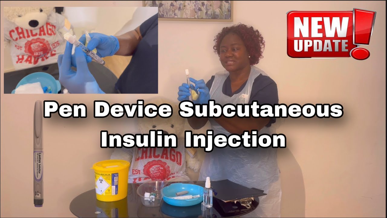 "Insulin Pen Simplified!" subcutaneous injection #nmc #nmcuknews #osce ...