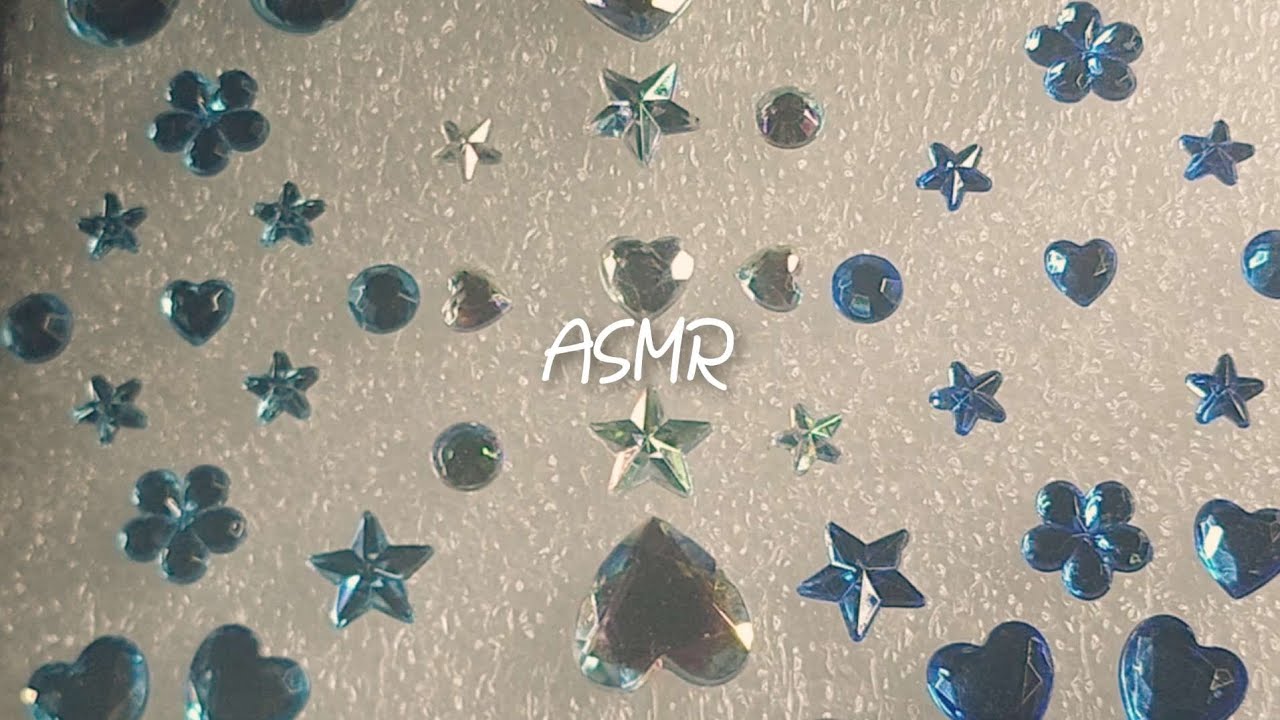 ASMR - Peel off the blue gem sticker | 푸른 보석 스티커 떼기 - YouTube