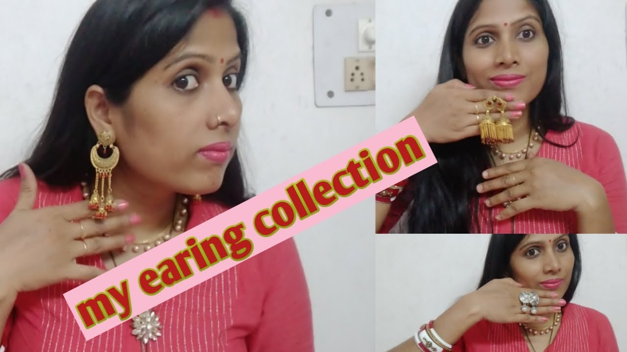 My earing collection requested video // new design earing collection ...