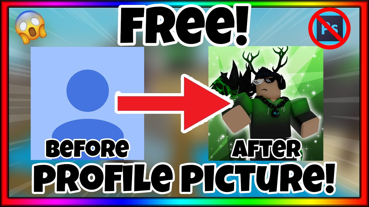 How To Make A "FREE" Roblox Profile Picture With Blender!(NO PHOTOSHOP ...