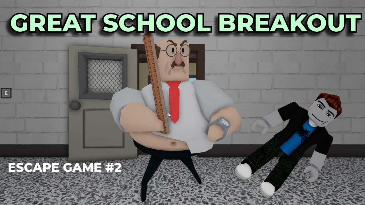 Roblox Great School Breakout in Scary Obby | BBNV COLLABS Gameplay ...