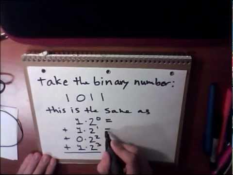 How to convert Binary to Base-10 - YouTube