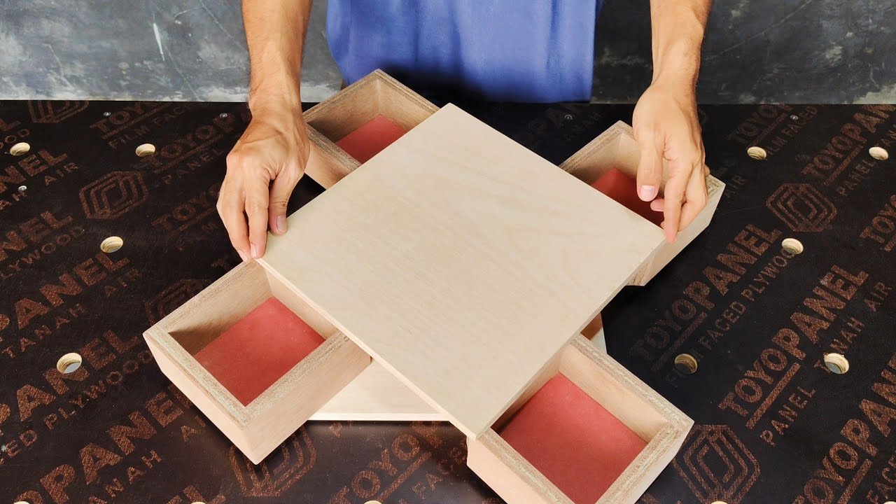 Make A Unique Wooden Box - DIY Woodworking - YouTube