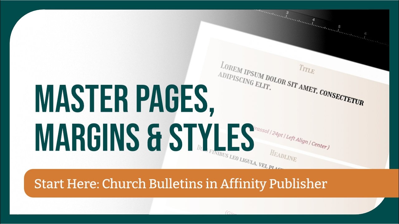 Affinity Publisher Tutorial: Master Pages, Margins & Styles Explained ...