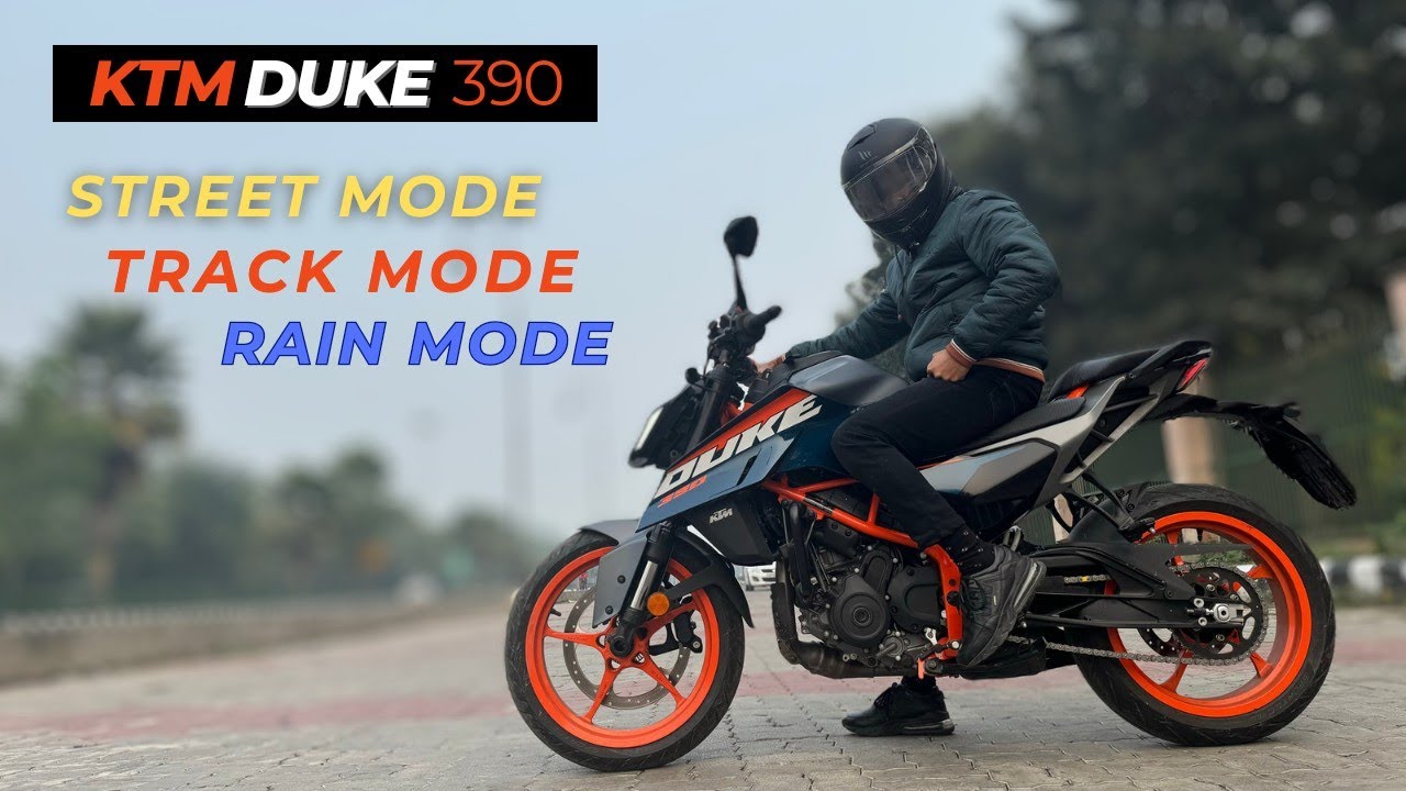 New KTM DUKE 390 All Riding Modes Test | Track Mode | Street Mode ...