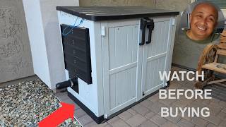 LHBcraft Outdoor Storage Cabinet 36 Cu Ft with Lockable Doors, Waterproof Outdoor Storage Box Review