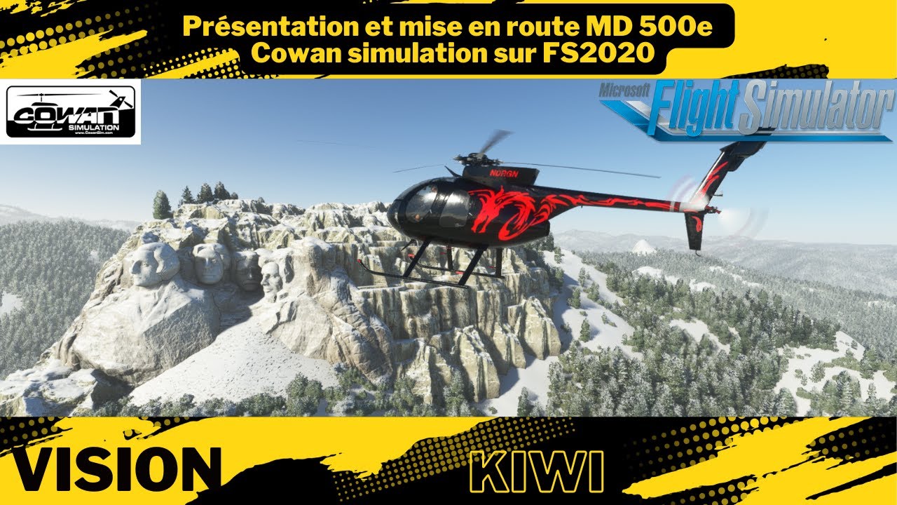 Présentation et mise en route MD 500e - Cowan simulation sur FS2020 ...