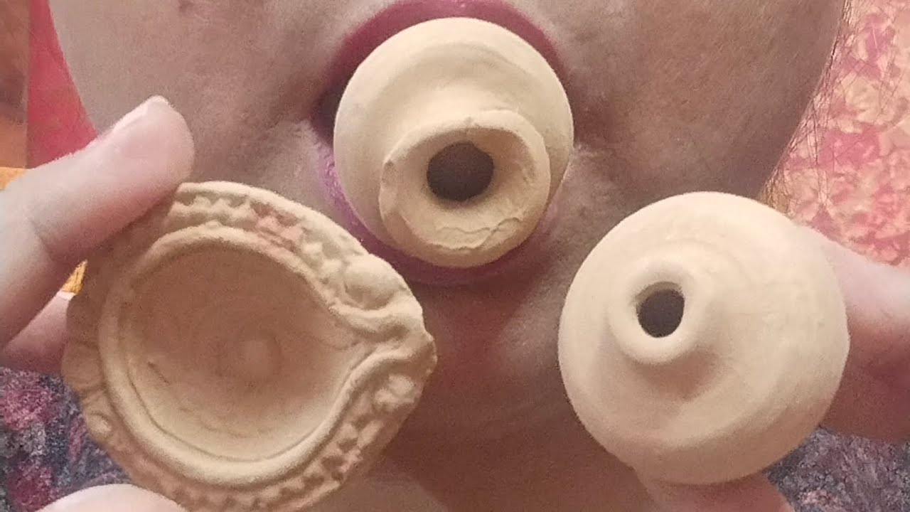 Clay Designer Diya, Mini Matki & Mini Surahi Crunch - YouTube
